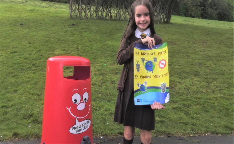 Sophia's anti-litter message has designs on success - South Lanarkshire ...